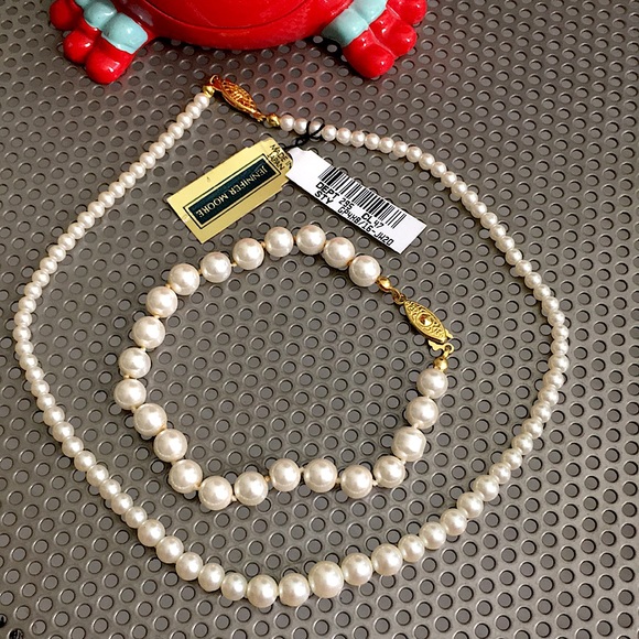 Jennifer Moore | Jewelry | Vtg Jennifer Moore Pearl Necklace Bracelet ...